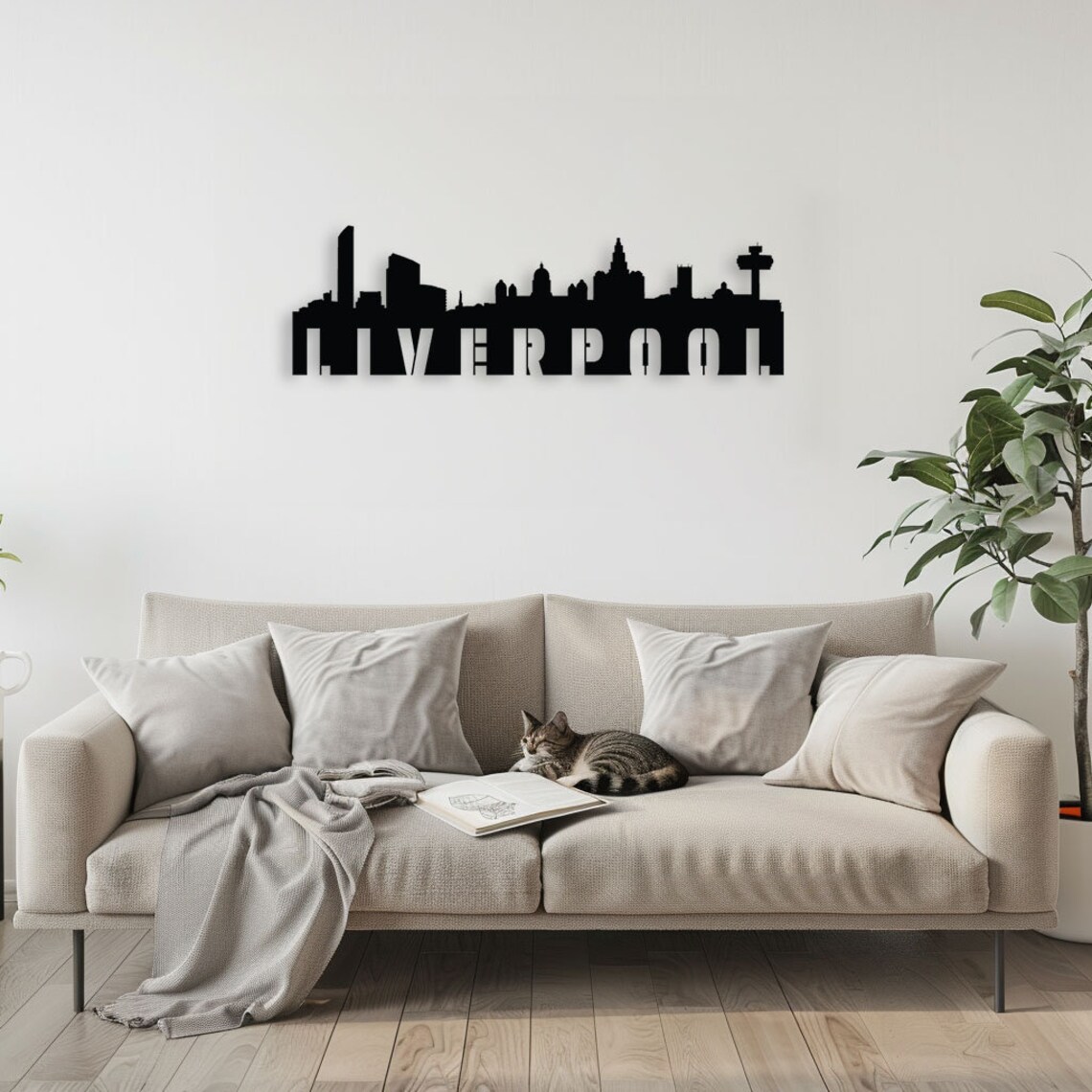 City Skyline Silhouette Wall Art Dxf Svg, Liverpool Dxf, Kopenhagen Dxf ...