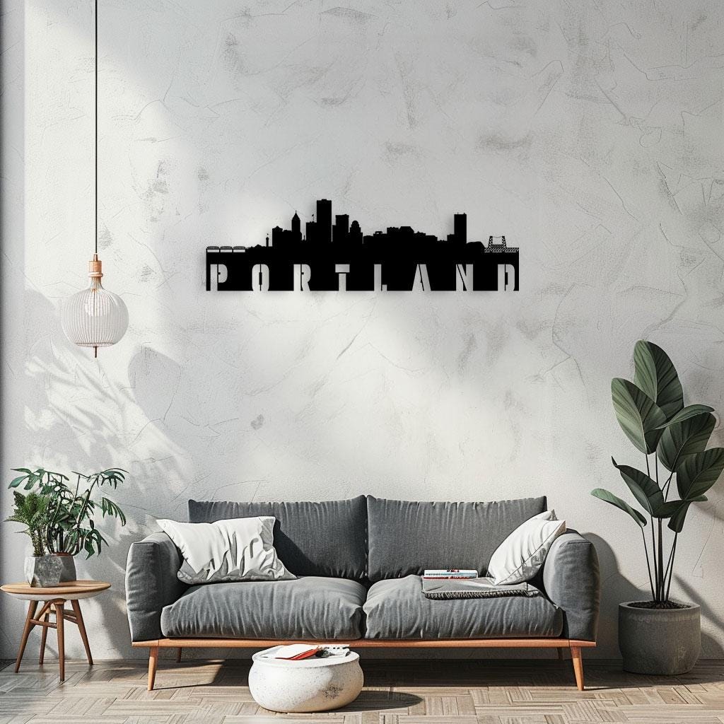 City Skyline Silhouette Wall Art Dxf Svg, Oklahoma City Dxf Phoenix Dxf ...