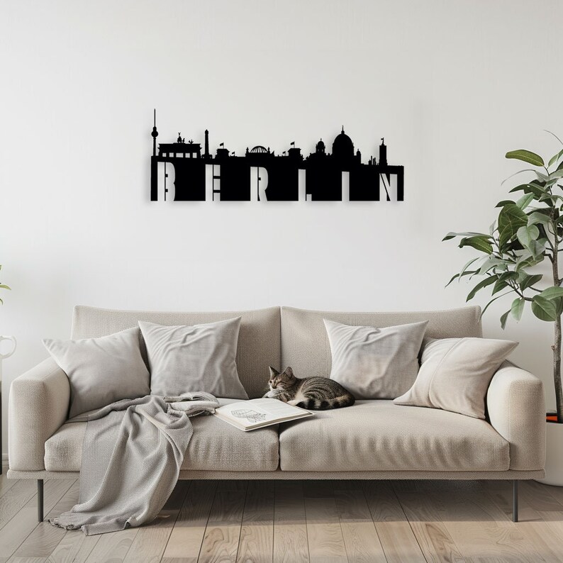 City Skyline Silhouette Wall Art Dxf Svg, Berlin Dxf, Wien Dxf, Moscow ...