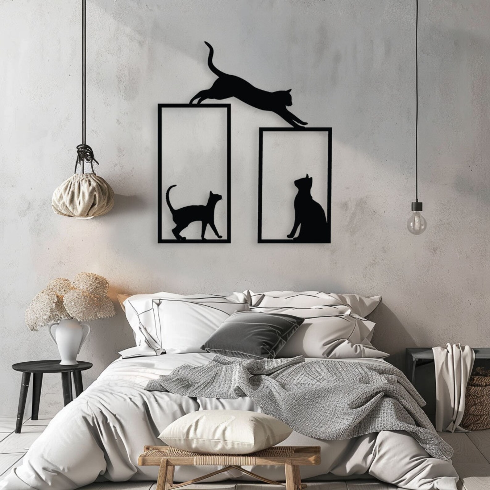 Cat Laser Cut Vector Files, Cat Dxf, Cat Silhouette, Cat Svg Home Decor ...