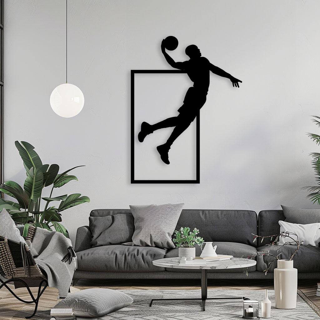 Basketball Svg Laser Cut Files Dxf, Basketball Wall Art Laser Cut Wall ...