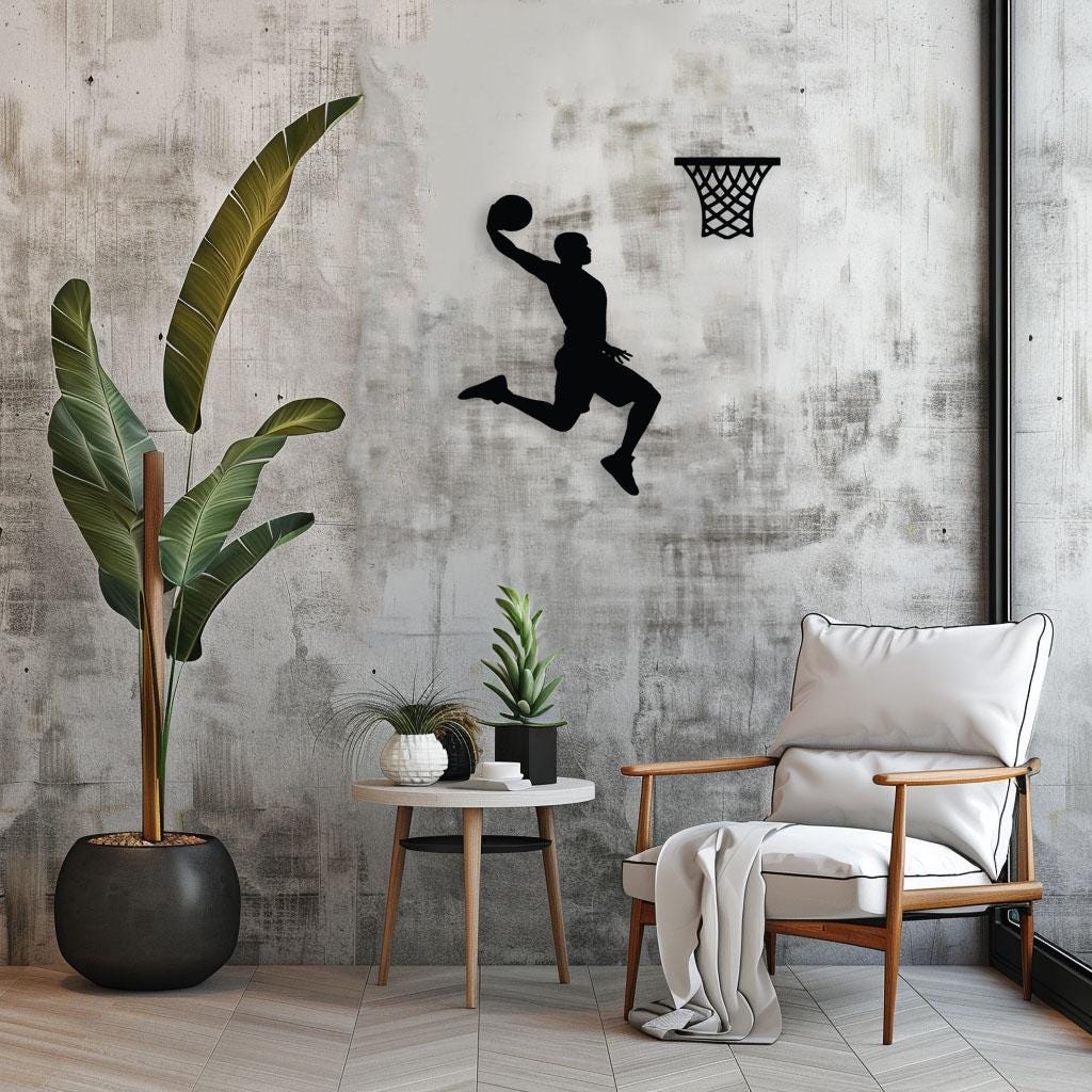 Basketball Wall Art Laser Cut Wall Art Svg, Basketball Svg Laser Cut ...