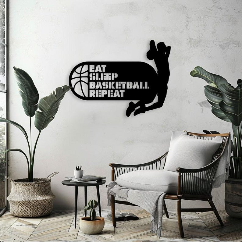 Basketball Svg Laser Cut Files Dxf, Basketball Wall Art Laser Cut Wall ...