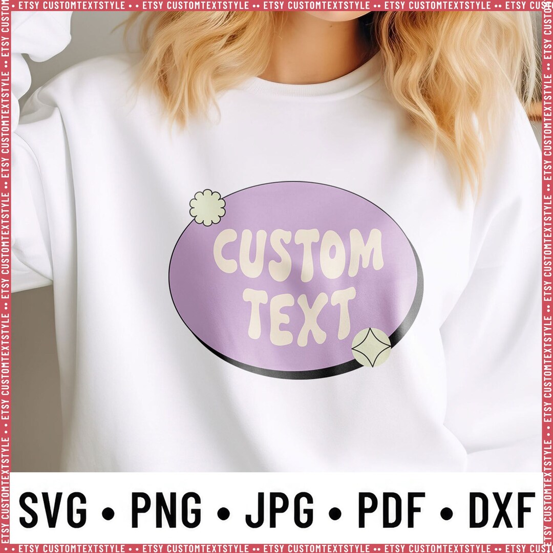 Custom Retro Personalized Text SVG, Customized Retro Wavy Text Svg ...