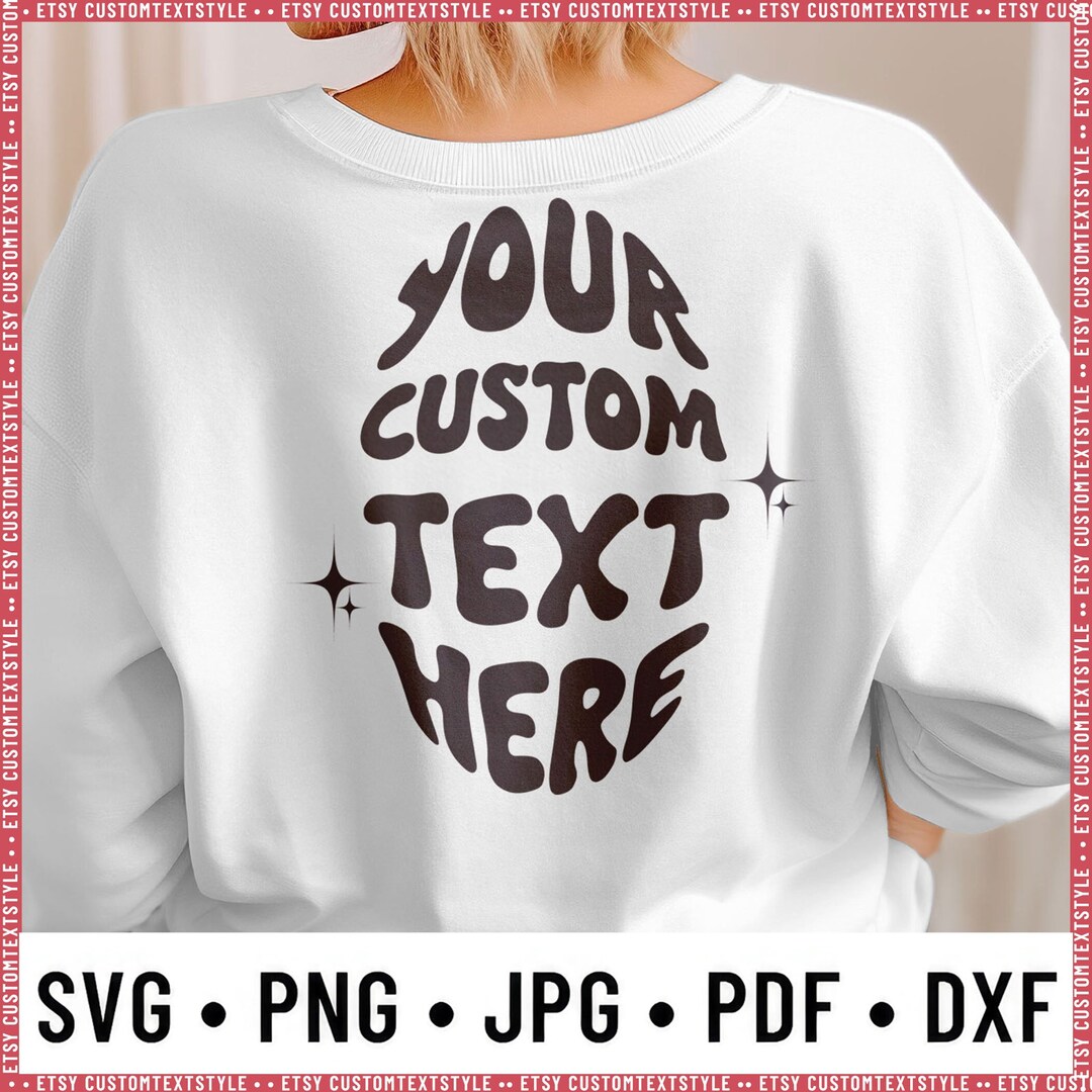 Custom Retro Personalized Text SVG, Customized Retro Wavy Text Svg ...