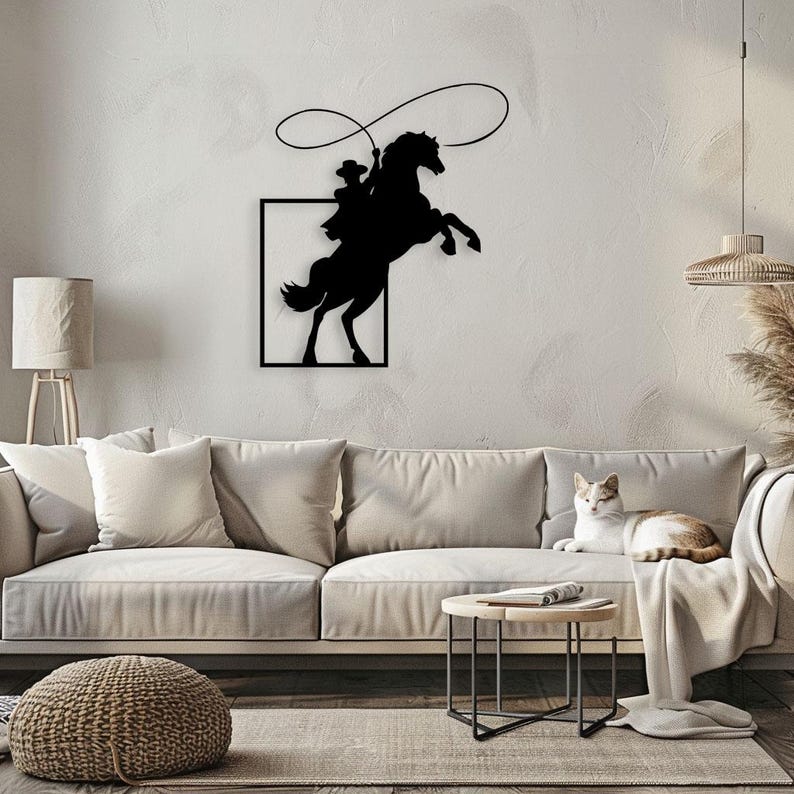 Cowboy Whip CNC Router Vinyl Cut Sticker, Cowboys Laser Cut Dxf ...