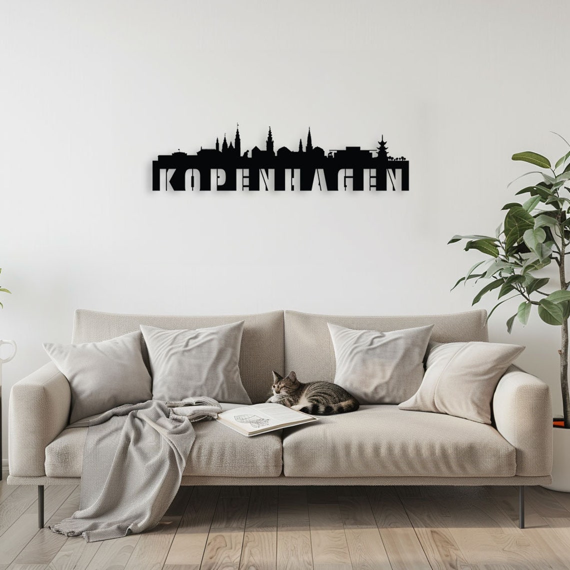 City Skyline Silhouette Wall Art Dxf Svg, Liverpool Dxf, Kopenhagen Dxf ...