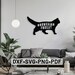 Laser Cut Cat Vector Files, Cat Dxf, Cat Silhouette, Cat Svg Home Decor ...