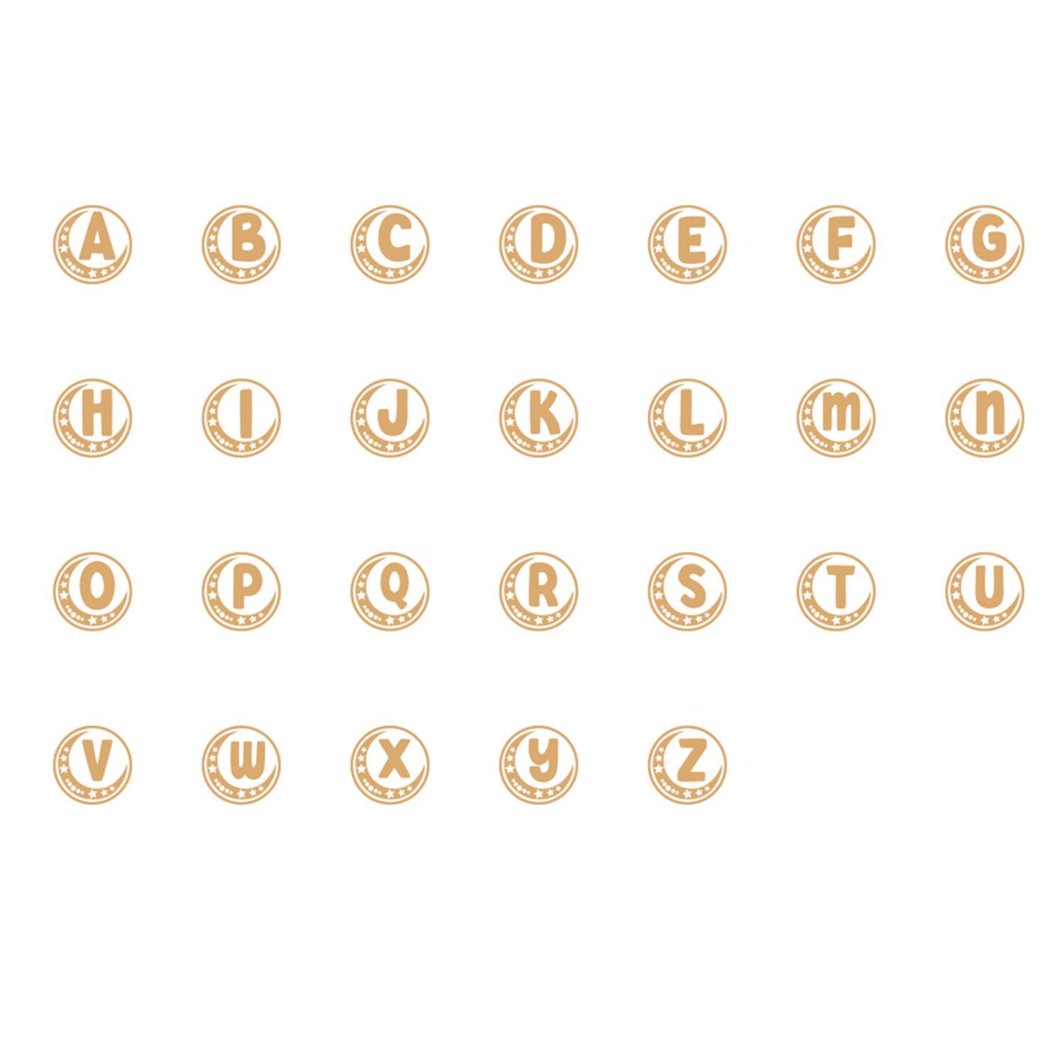 Moon Alphabet Laser Cut DXF Bundle, Laser Cut Lettering Alphabet Font ...