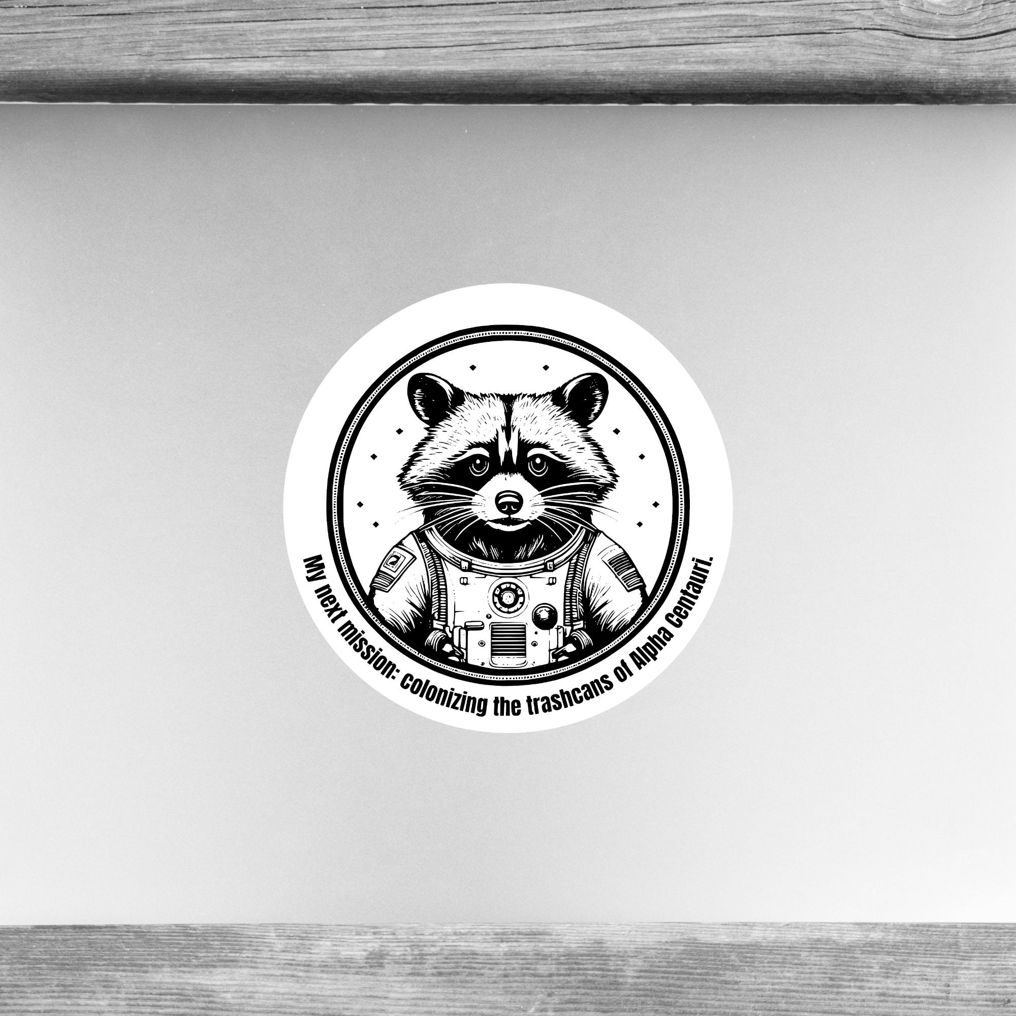 Funny Raccoon Sticker Meme Bumper Sticker Funny Cute Raccoon Gift Funny ...