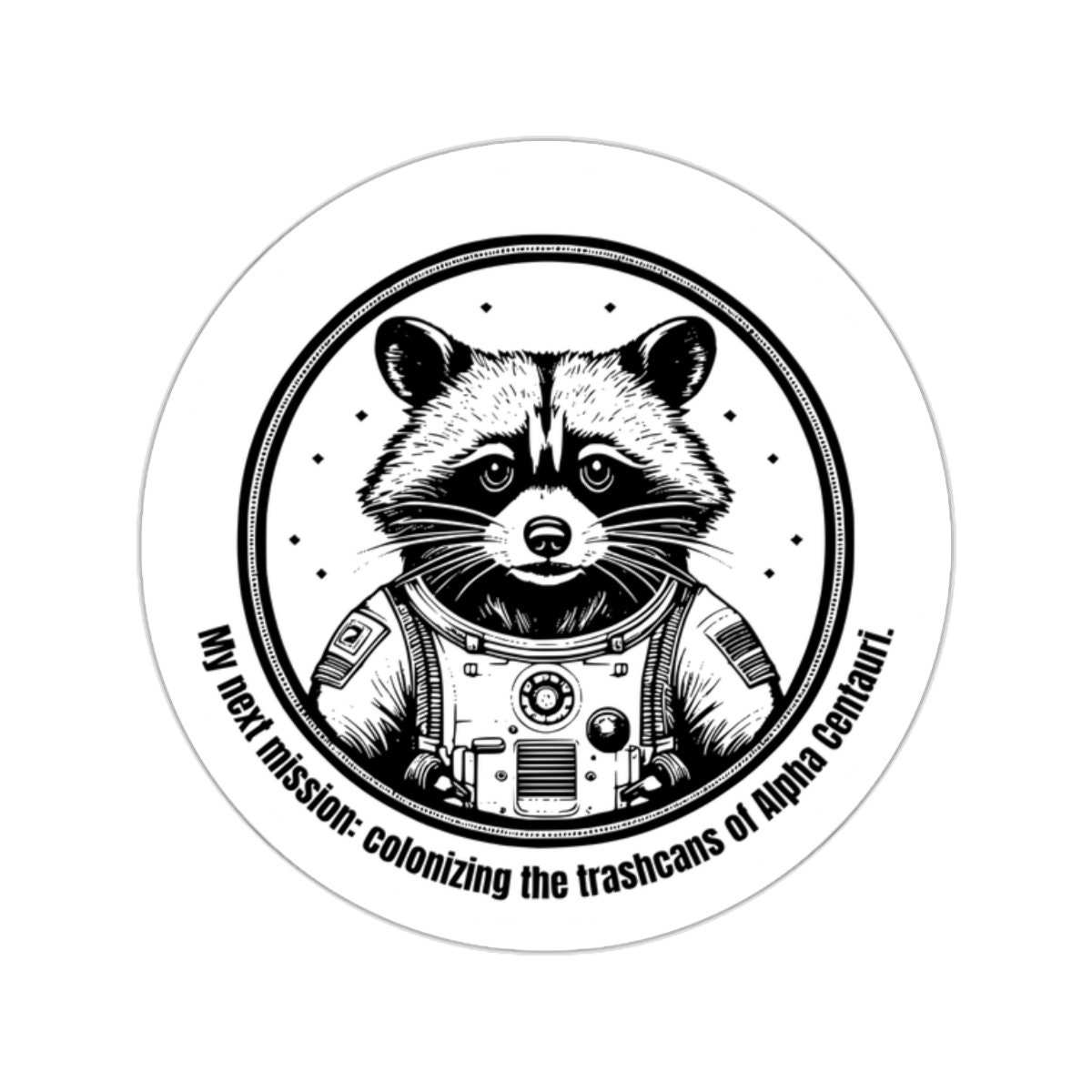 Funny Raccoon Sticker Meme Bumper Sticker Funny Cute Raccoon Gift Funny ...