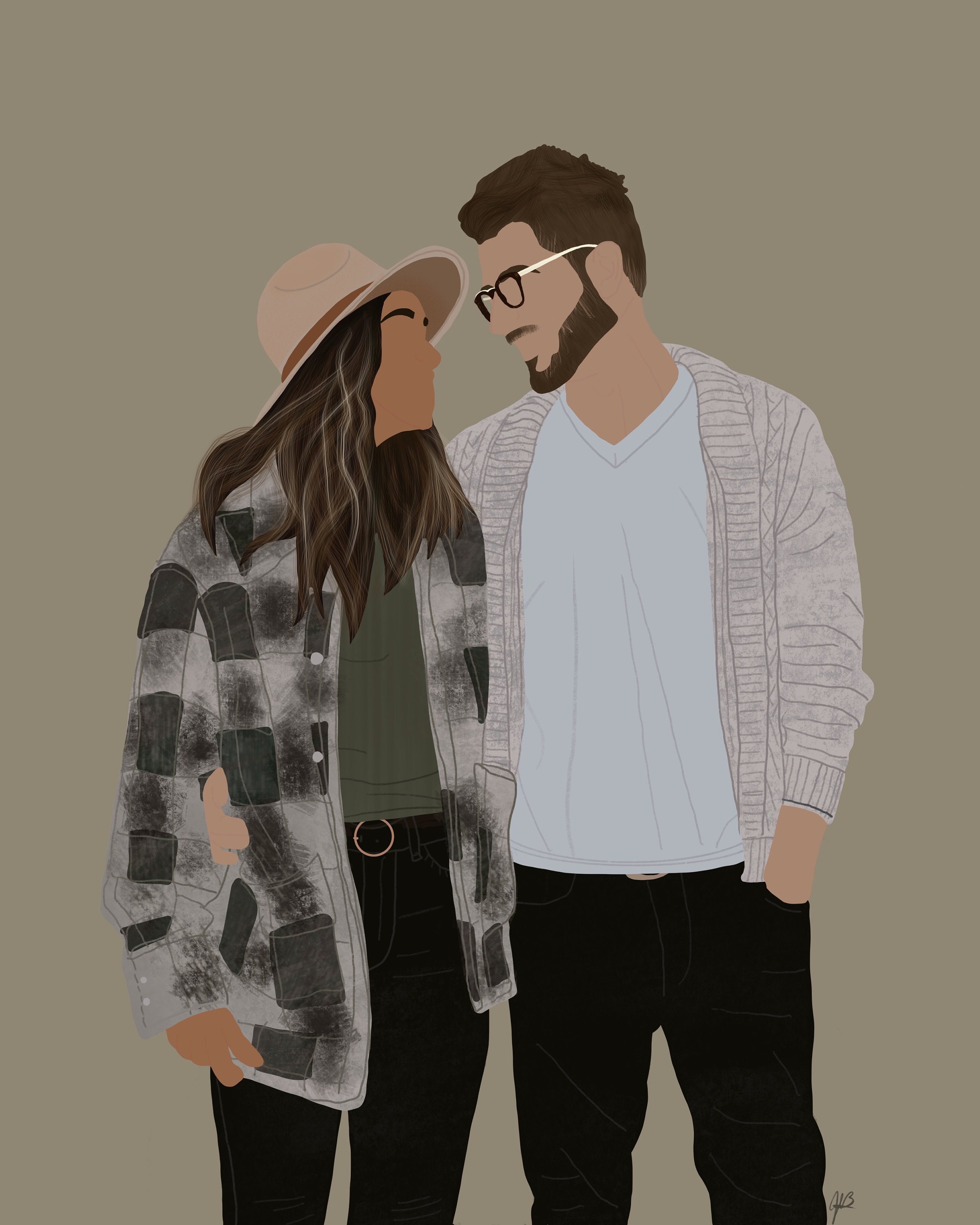 Digital Portraits solo, Couples, Families - Etsy Canada