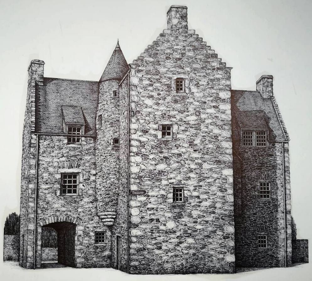 Original Drawing Mary Queen of Scots' Centre, Jedburgh Architectural ...