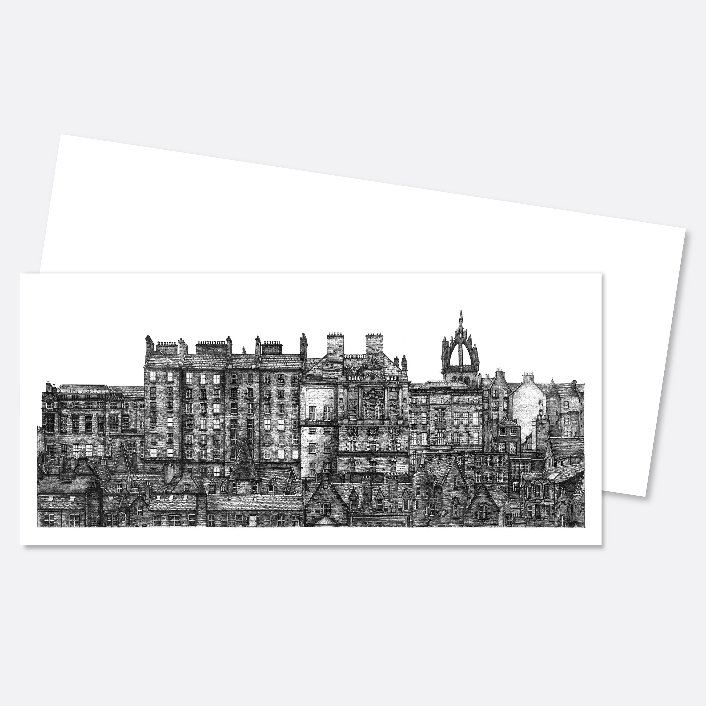 Greetings Card Bundle Edinburgh Scenes Blank Greetings Card of Birthday ...