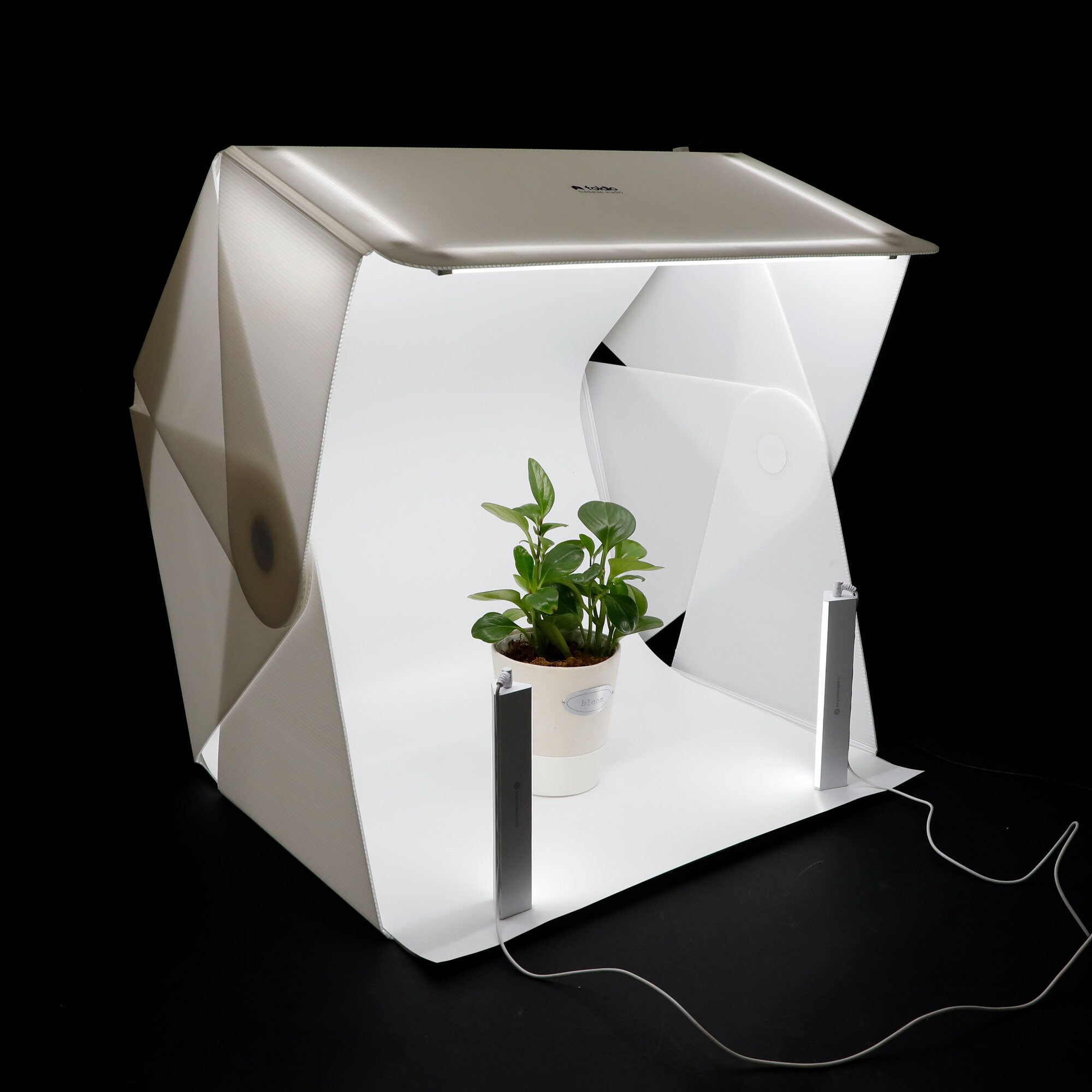Foldio3 + Halo Bars (lightbox for Product Photography / 60cm (25"x25 ...