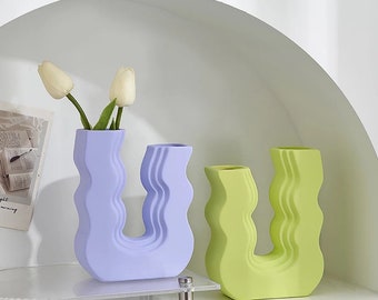 Wavy Flower Vase - Etsy