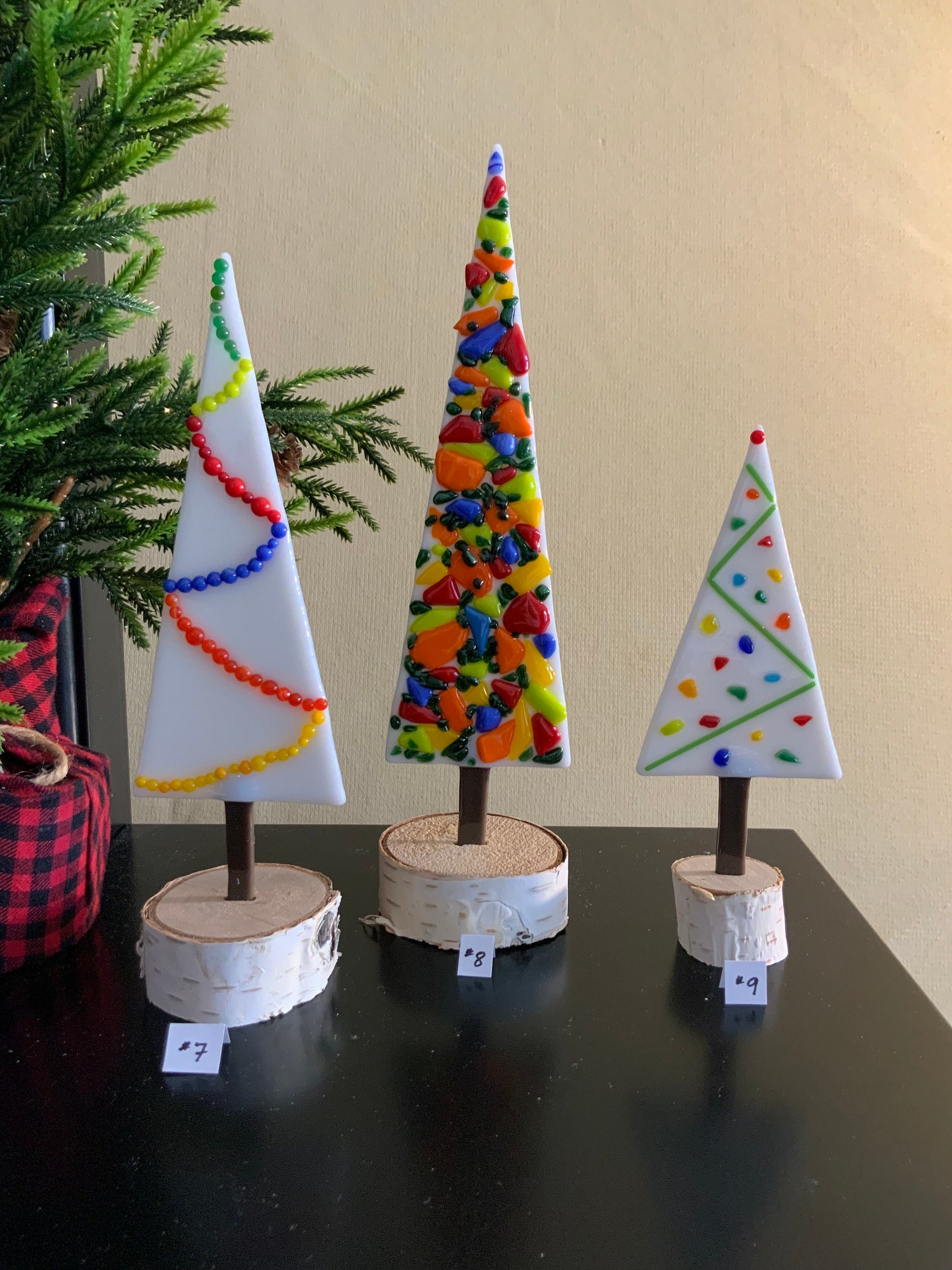 Fused Glass Christmas Tree Christmas Tree Tree Ornaments - Etsy