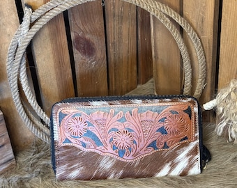 Western Cowhide Wallet, Leather Wallet, RFID Protected Wallet, the ...