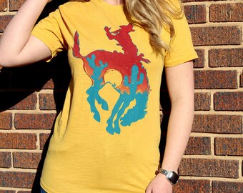 Bronc Rider Shirt - Etsy