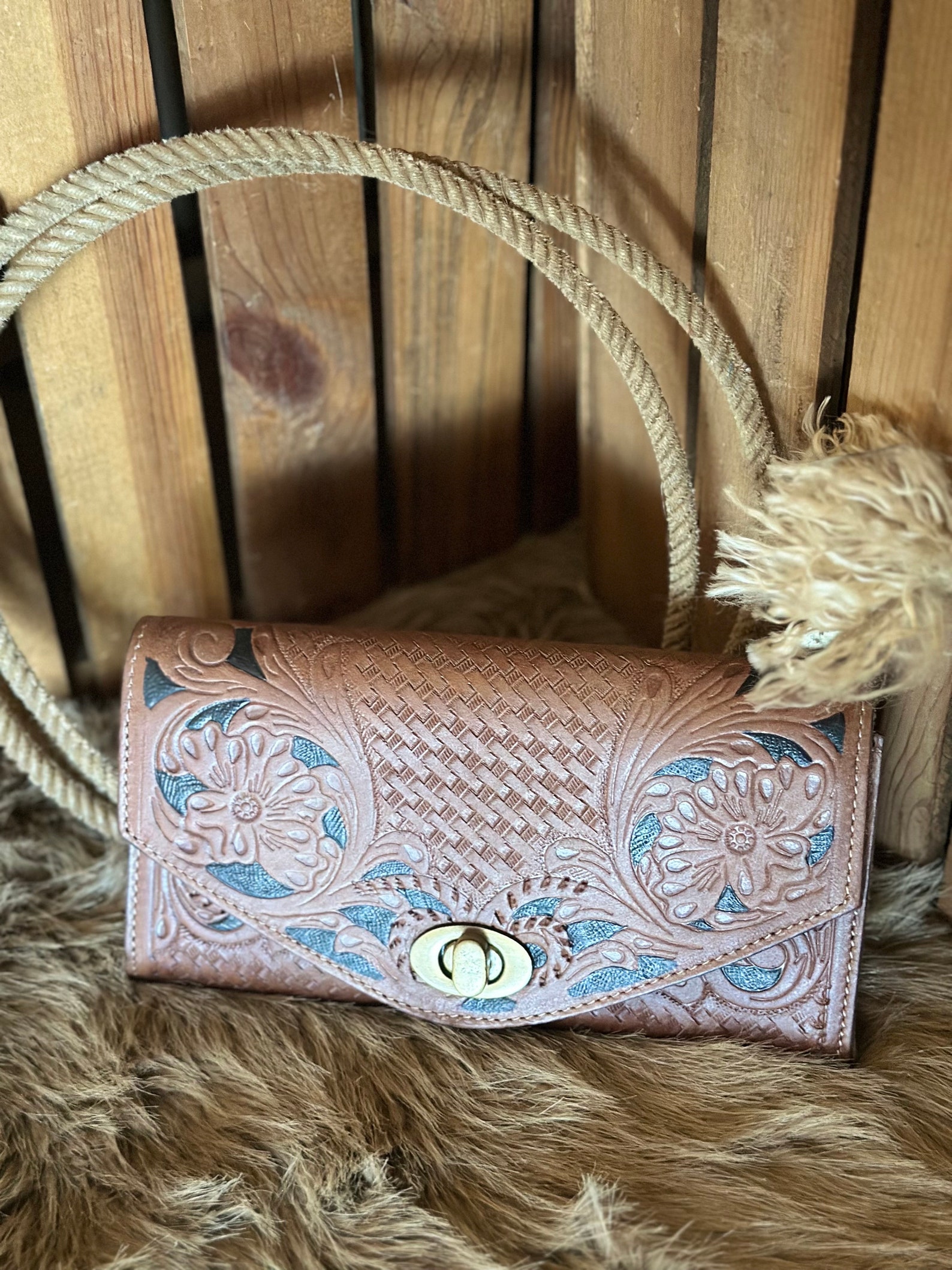 Tooled Leather Western Wallet: RFID Protected, Custom Branded ...