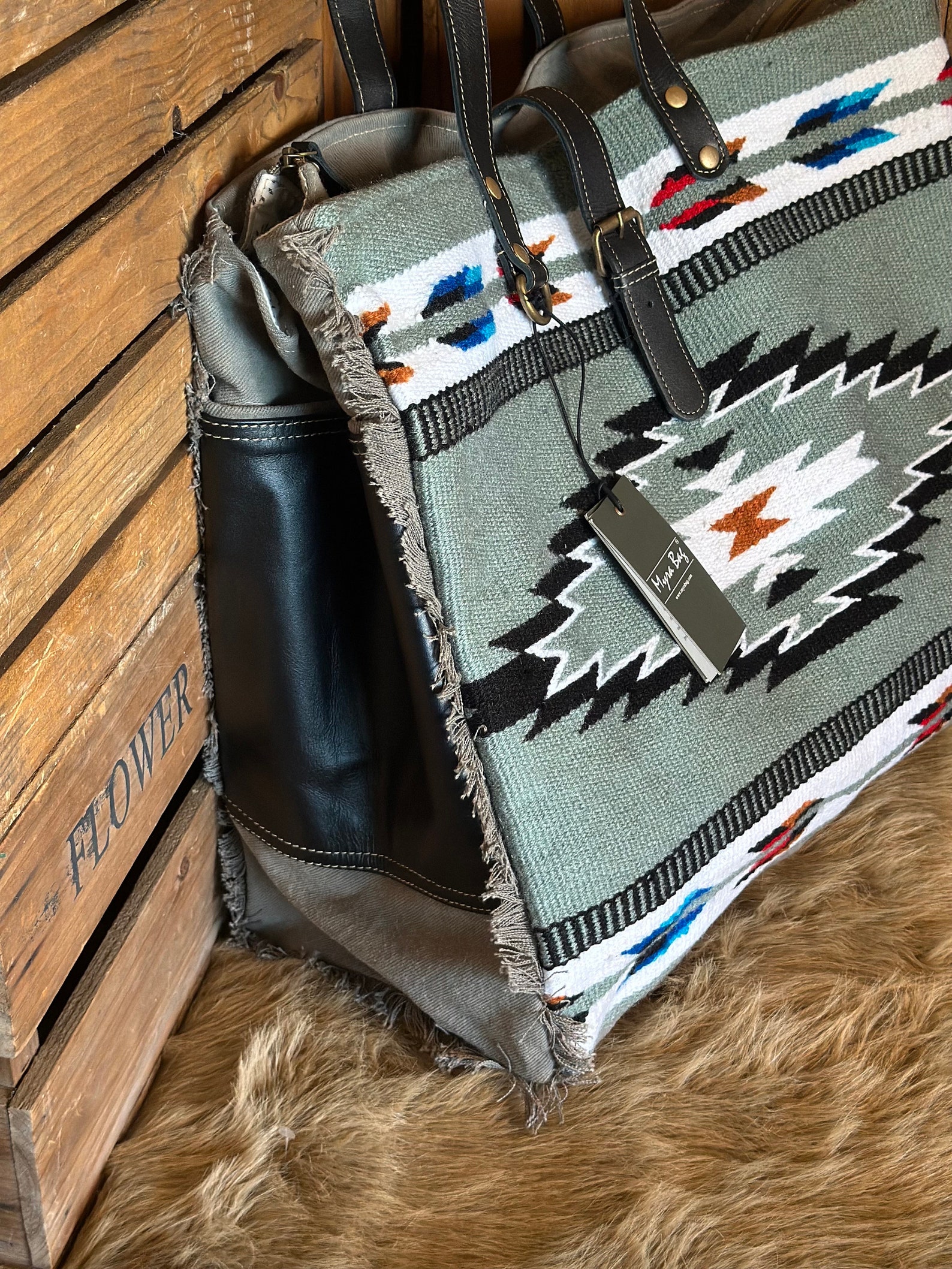 Pendleton Style Western Weekender Bag, Pendleton Wool Weekender Bag, Western Bag, Travel Bag ...