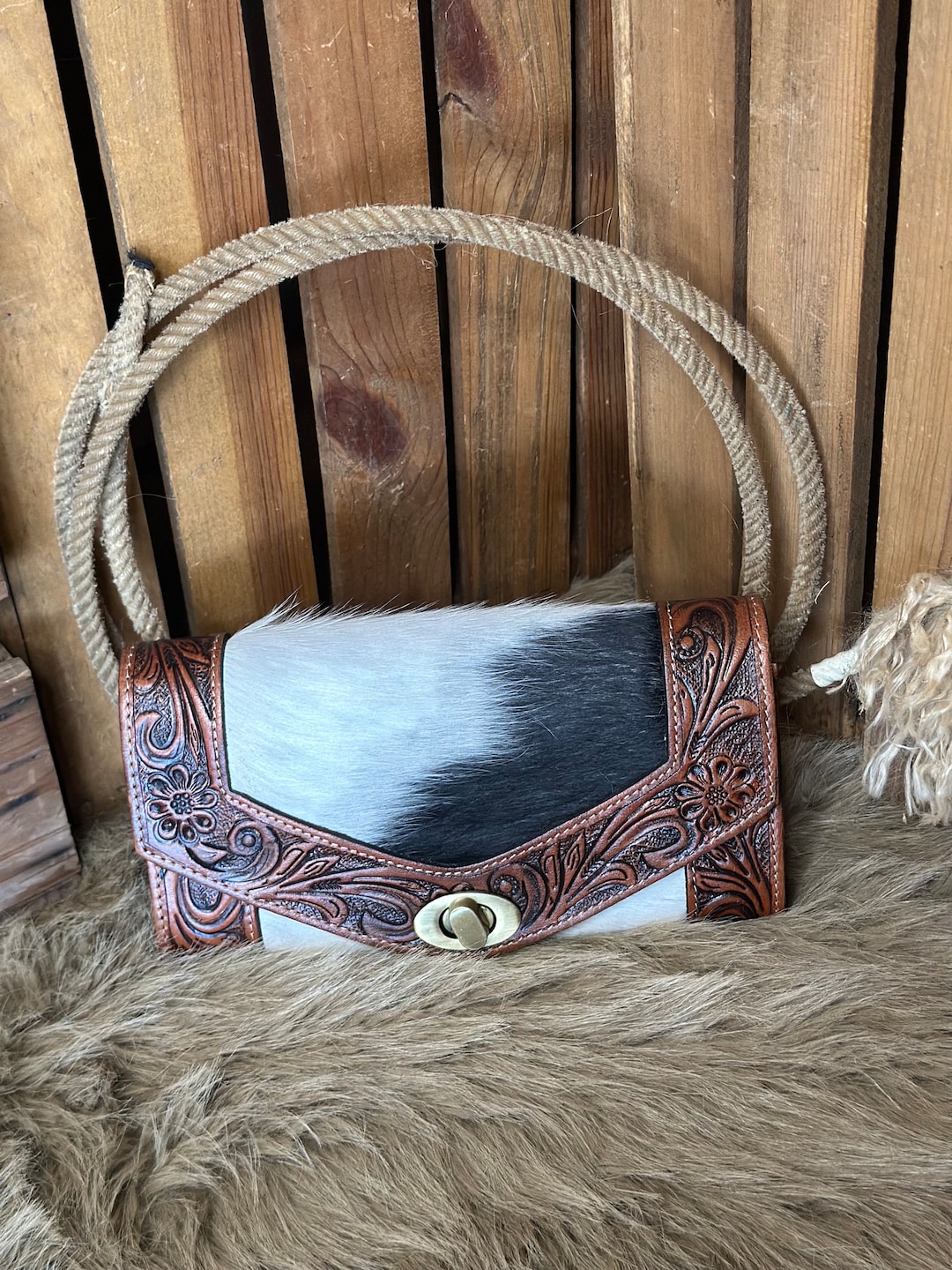 Western Cowhide Wallet, Leather Wallet, RFID Protected Wallet, the ...