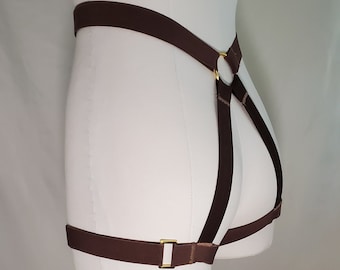 Adjustable Black Tail Harness Choose Your Hardware - Etsy