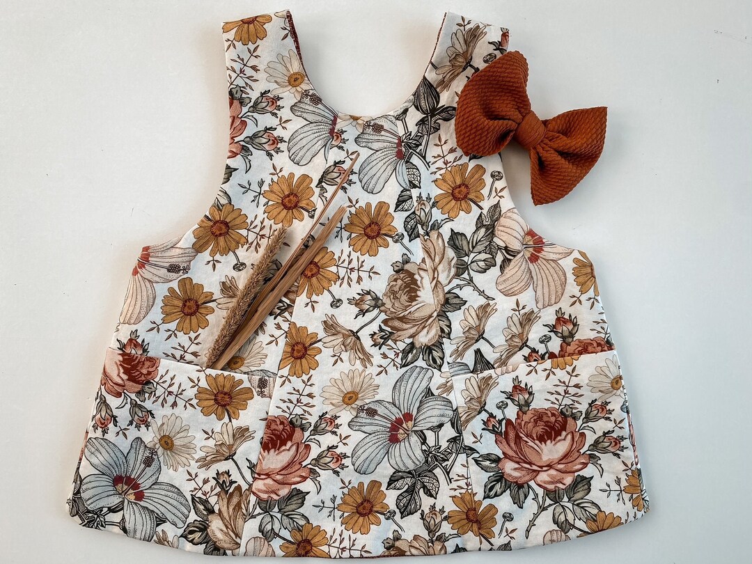 Louisa Pinafore Pdf Sewing Pattern Girl's Pinafore - Etsy