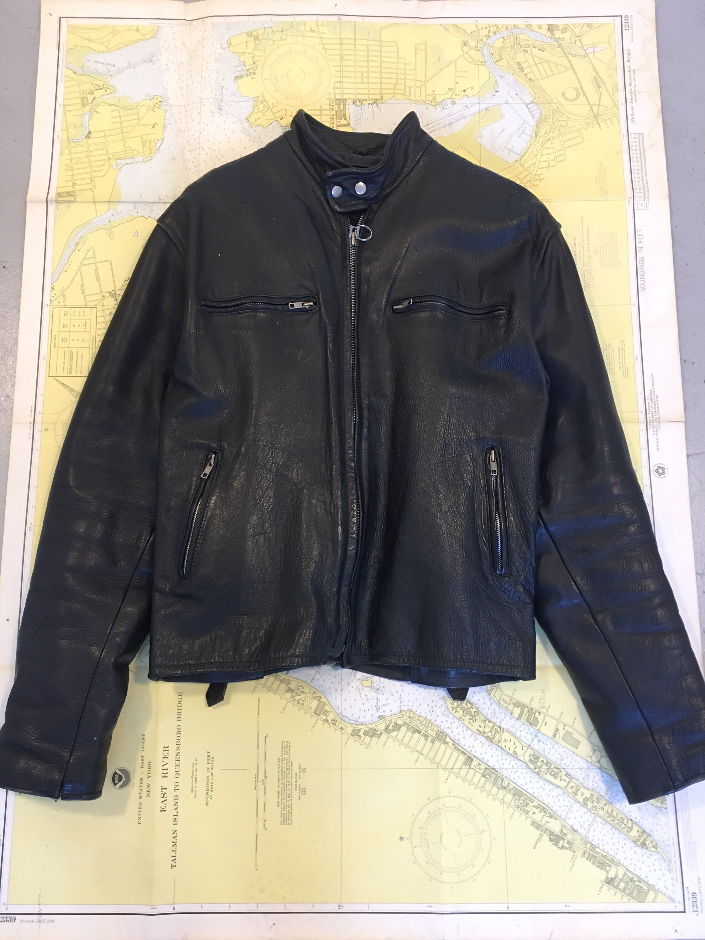 A-1 Genuine Leather Jacket. Heavy Duty Leather Jacket. Size - Etsy