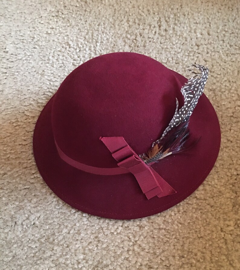 1960s Vintage George W Bollman Company. Womans Wool Felt Hat. Made in ...