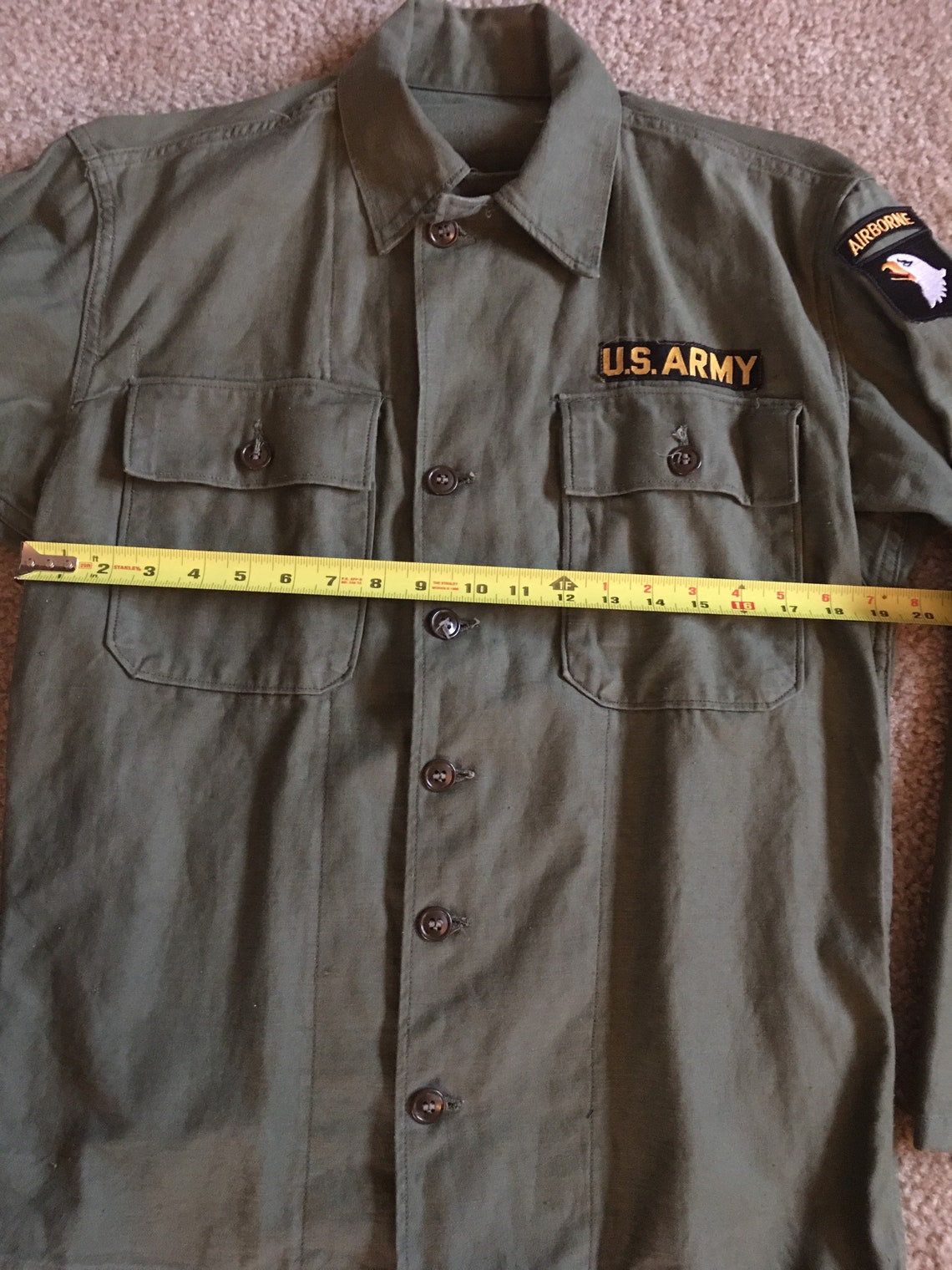 1950’s -1960’s OG Fatigue Shirt With Patches. Very Good Condition. - Etsy