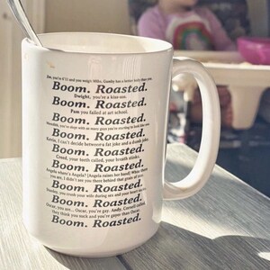 Boom Roasted the Office Coffee Mug | Funny Coffee Mugs | Michael Scott ...