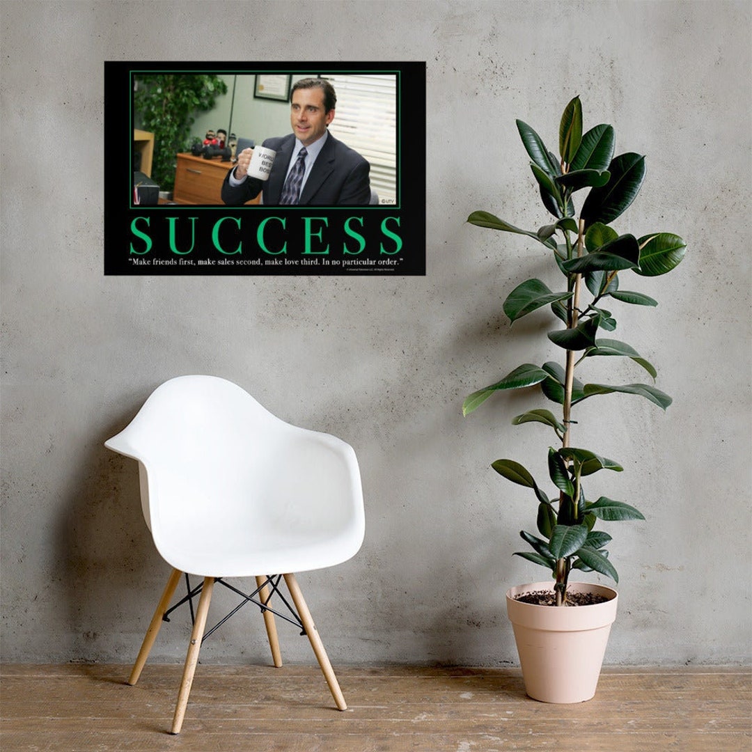 The Office Motivational Poster Success Posters Funny - Etsy