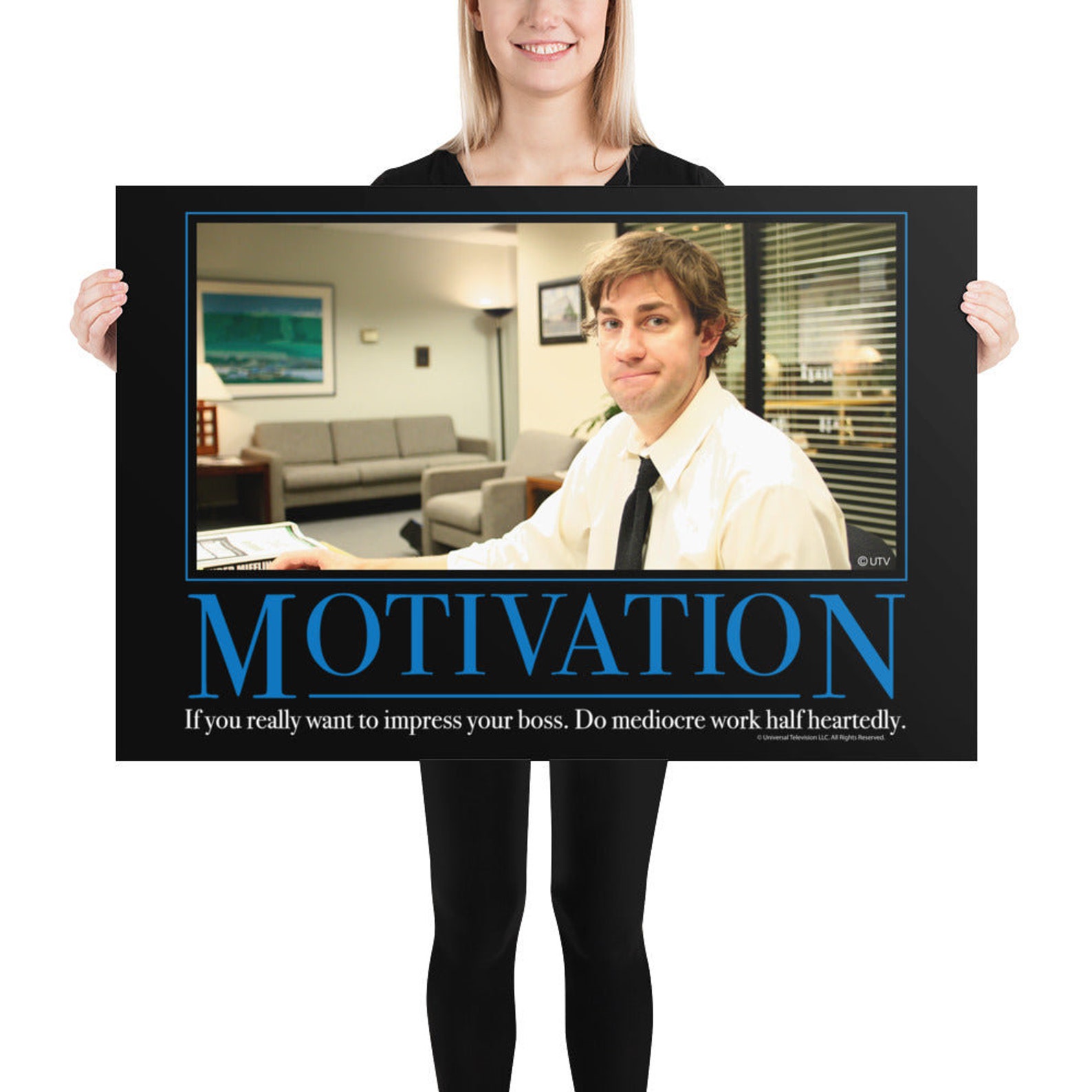 The Office Motivational Poster Motivation Jim Halpert - Etsy