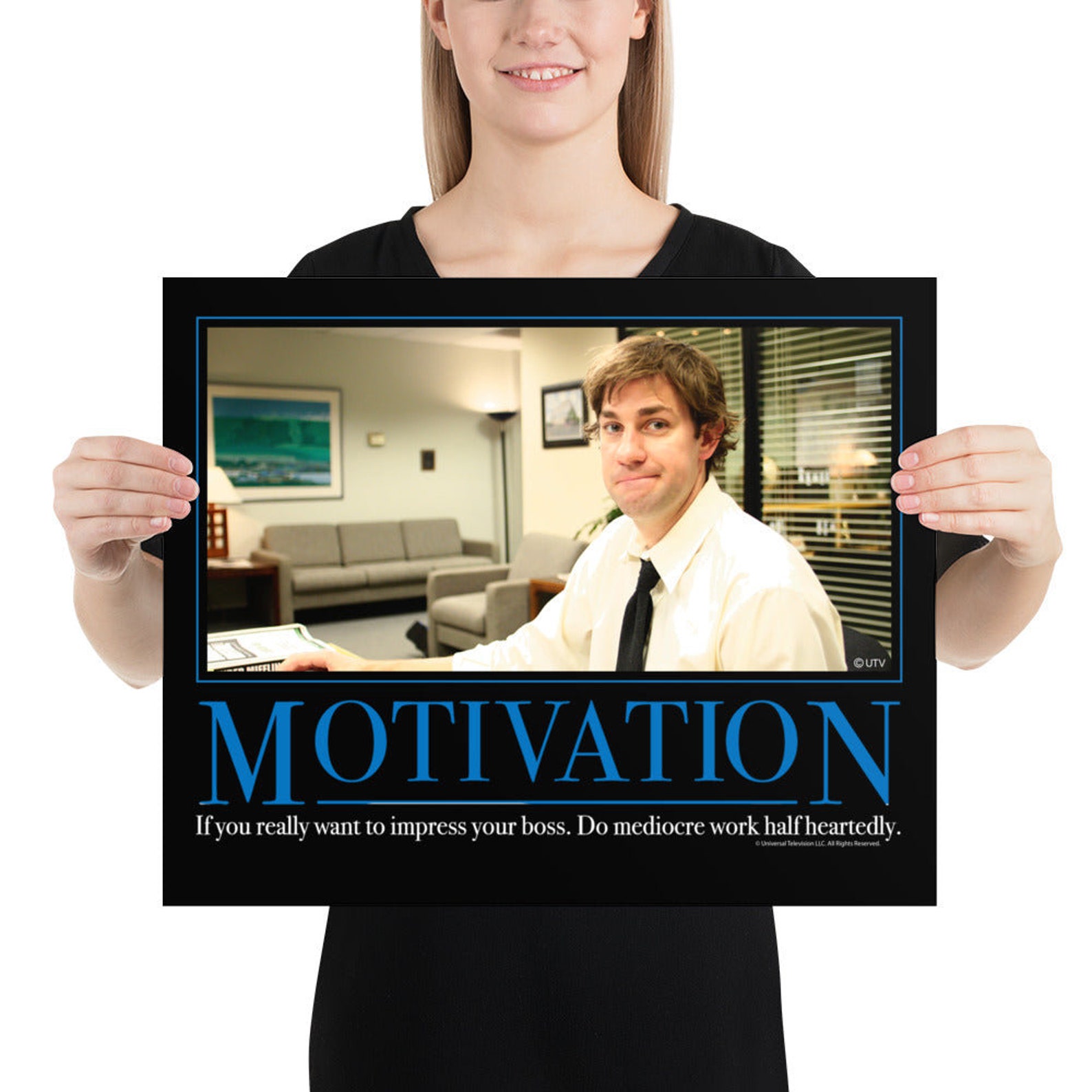 The Office Motivational Poster Motivation Jim Halpert - Etsy