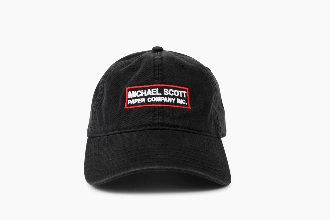 Michael Scott Paper Co. Dad Hat Black Dad Hats Michael Scott Dunder ...