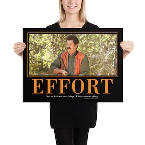 Effort Motivational Poster | Posters | Motivational Posters | Parks and ...