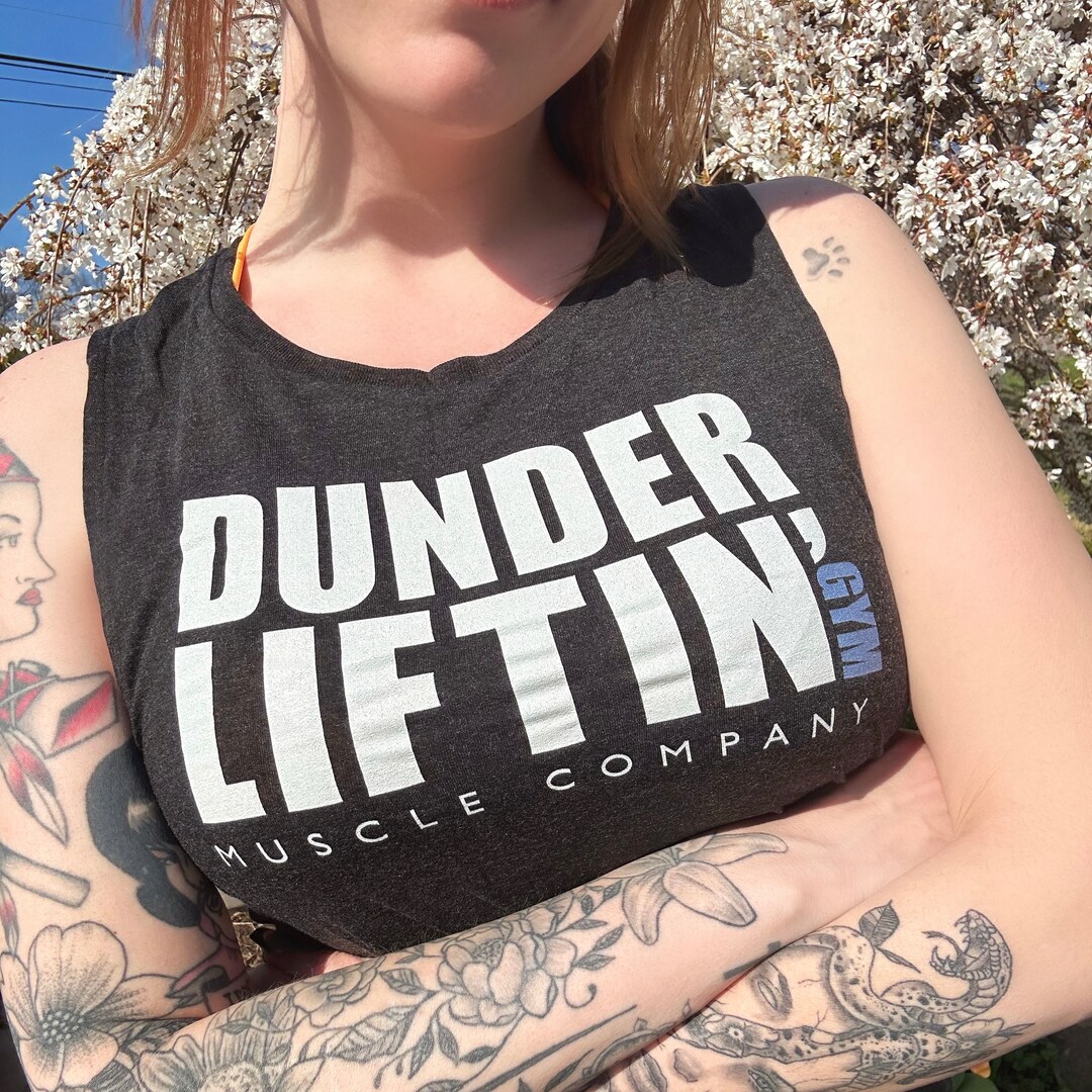 Dunder Liftin Muscle Company - Ladies’ Muscle Tank | Gym Shirt | Gym ...