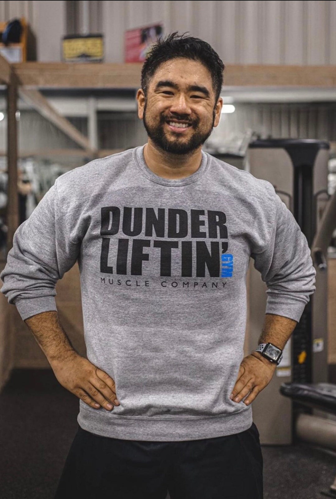 Dunder Liftin Muscle Company - Unisex Premium Sweatshirt | the Office ...