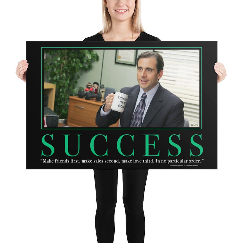 The Office Motivational Poster Success Posters Funny - Etsy