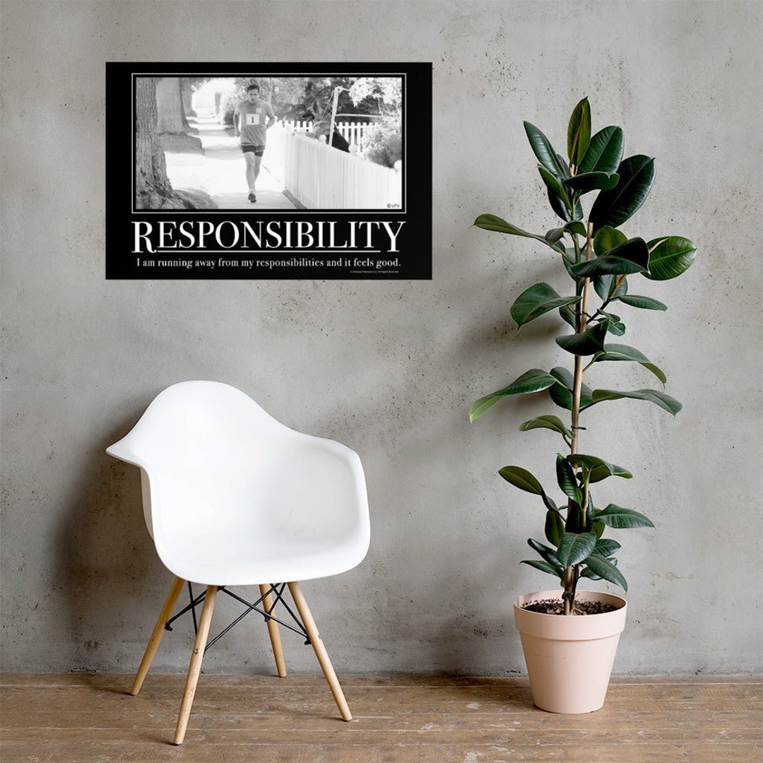 Responsibility Motivational Poster - Etsy