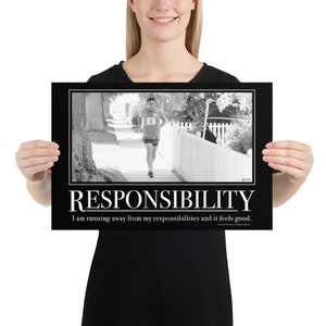 Responsibility Motivational Poster - Etsy