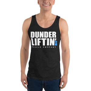 Dunder Liftin Muscle Company - Tank Top | Gym Shirt | Gym Tank | Gym T ...