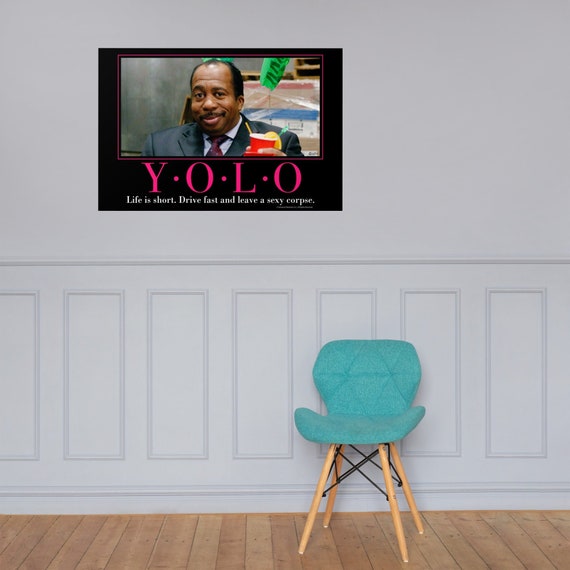 Yolo Motivational Poster - Etsy