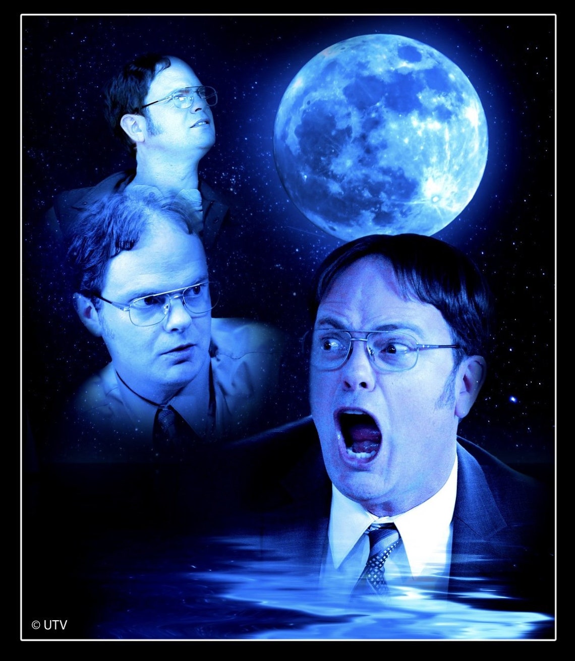 Three Wolf Dwight Schrute Officially Licensed Office Tshirt | Etsy