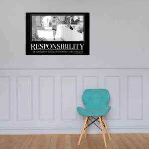 Responsibility Motivational Poster - Etsy