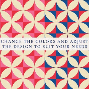 Mosaic Geometry Style Shapes Clipart and Seamless Patterns, 220 ...