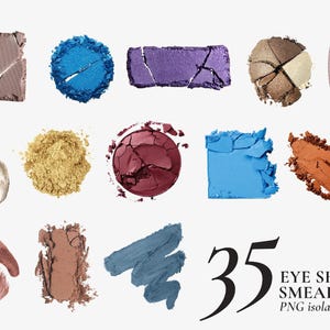 Beauty Cutout Collage Creator Kit Collection Pack, Cosmetic Smears ...