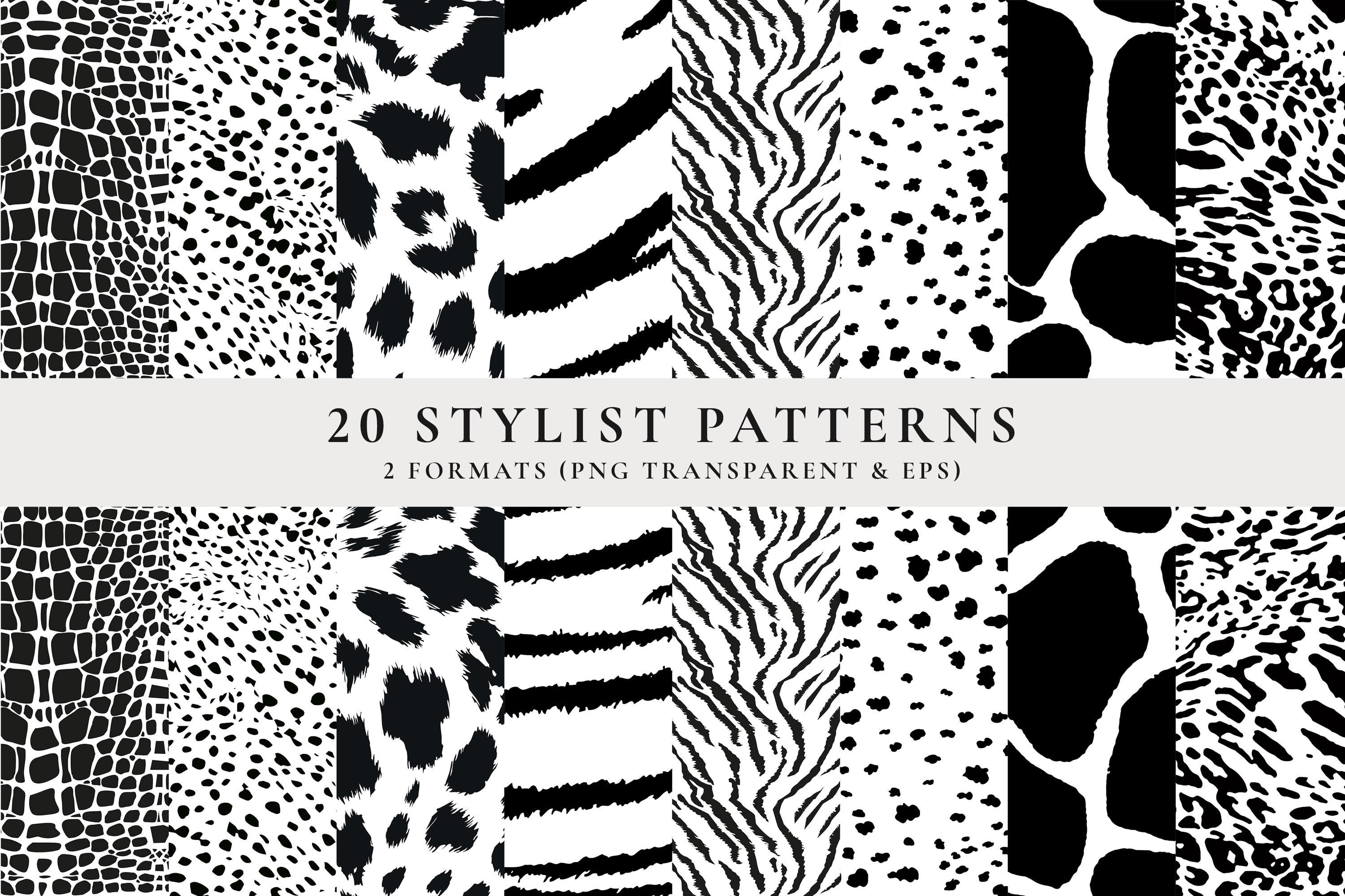 Animal Seamless Skin Patterns, Wild Animal Skin Fur Seamless Textures ...