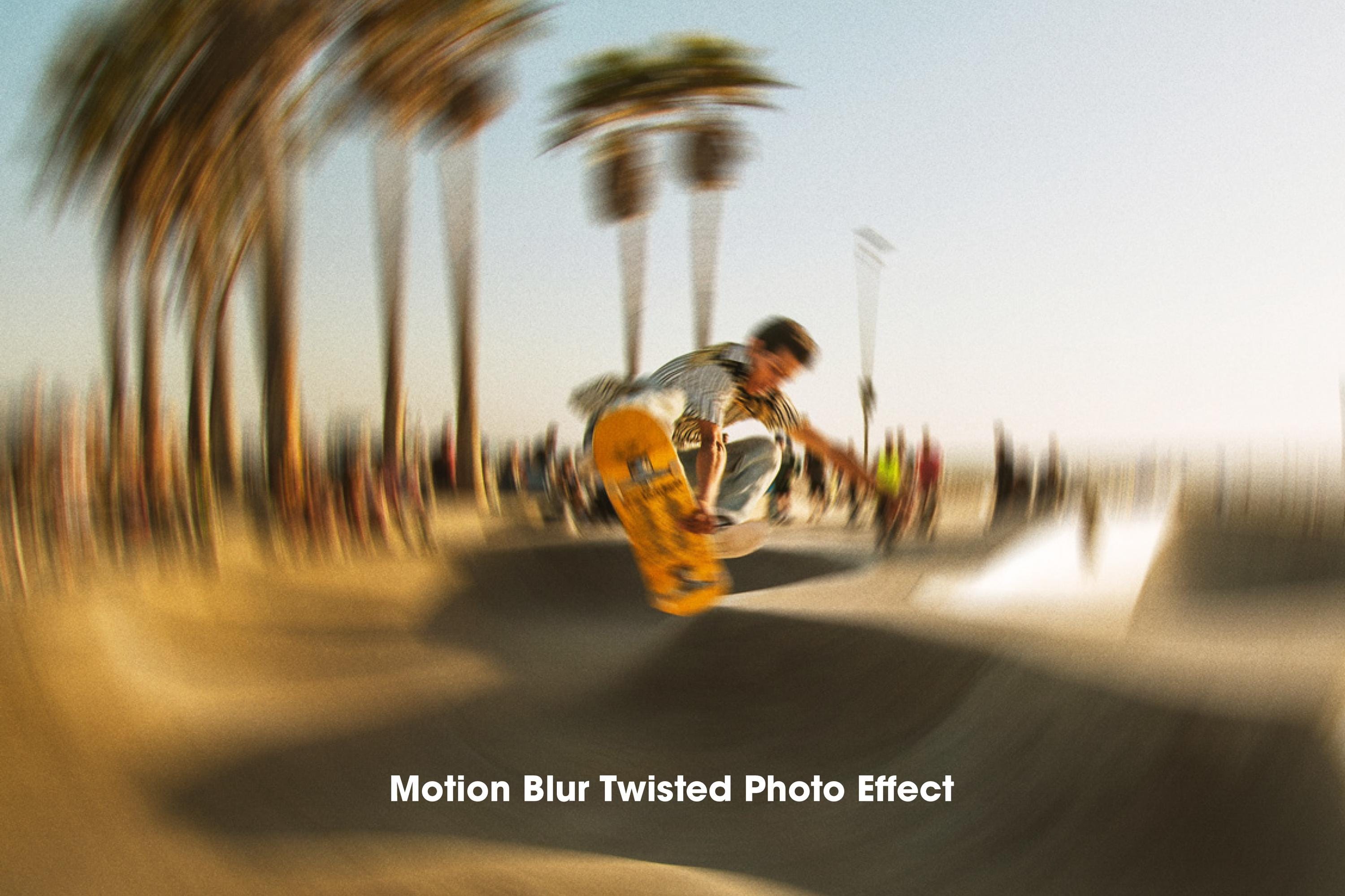 Motion Blur Twisted Effect Photoshop Photo Effect, Easy to Use PSD ...